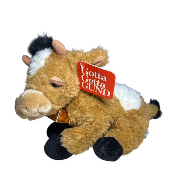 Gund | Toys | Gund Cow With Bell Plush | Poshmark